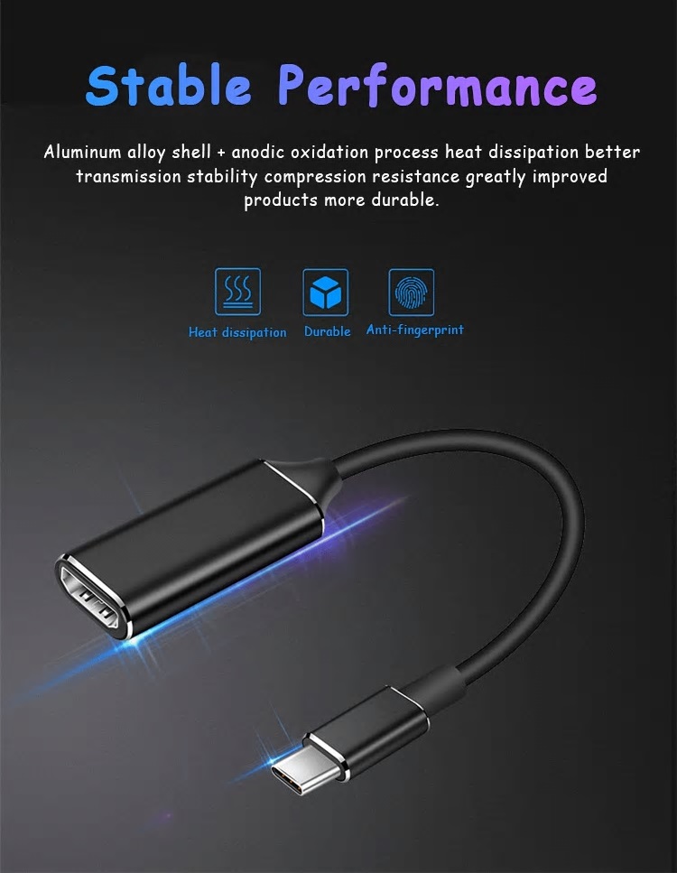 כבל מתאם Usb Type C ל Hdmi