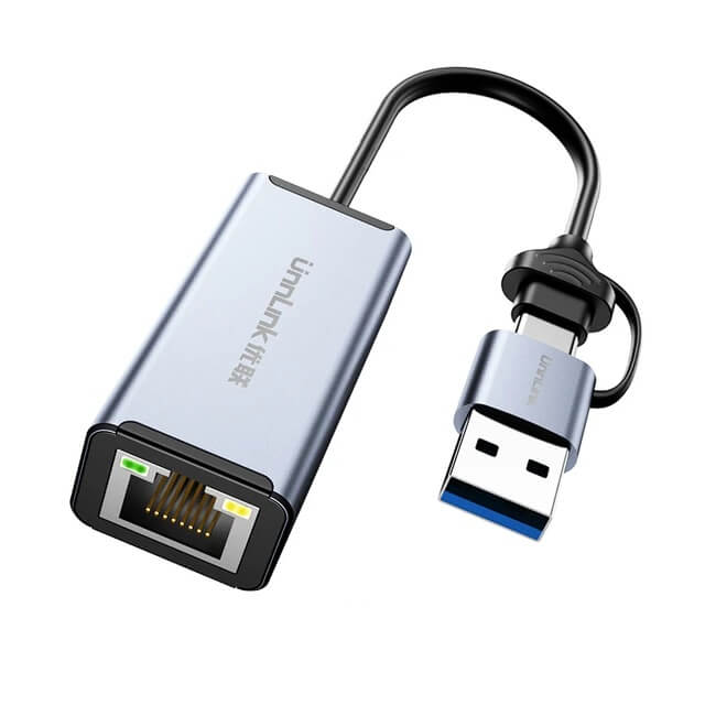 מתאם Type C Usb3 לרשת